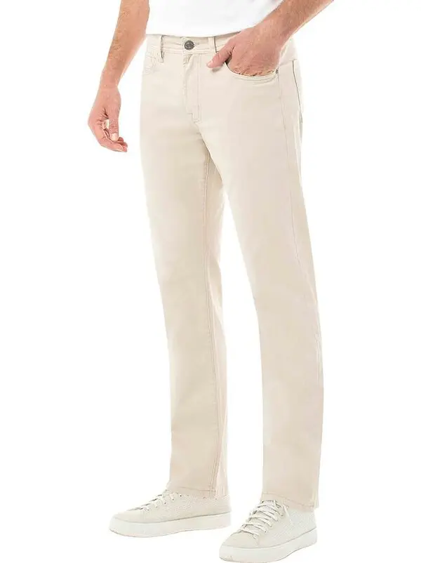LIVERPOOL Regent Cotton Stretch Twill Relaxed Straight Fit Pants - Sand