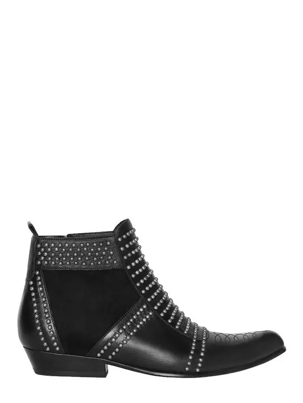 ANINE BING Charlie Boots - Silver Studs