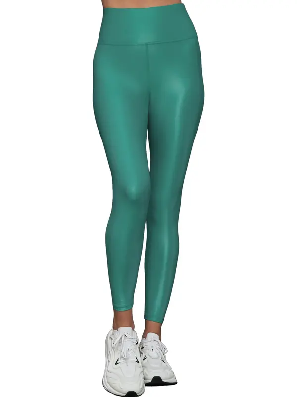 Carbon38 High Rise 7/8 Legging In Takara Shine - Slushy