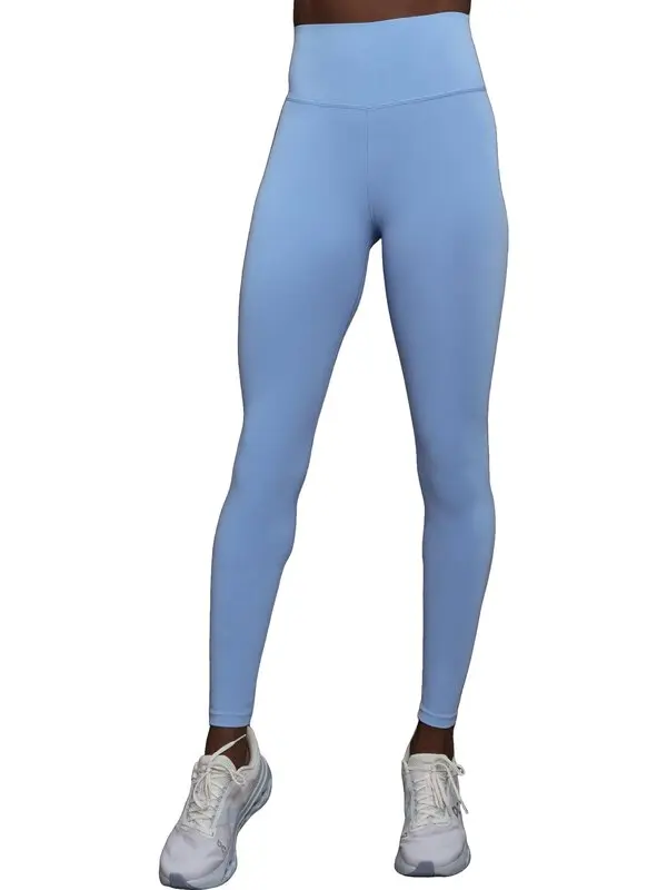 Carbon38 High Rise Full-length Legging In Diamond Compression - Serenity
