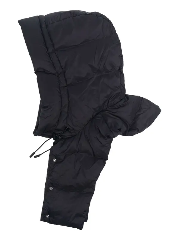 YVES SALOMON Padded Drawstring Hood - Black