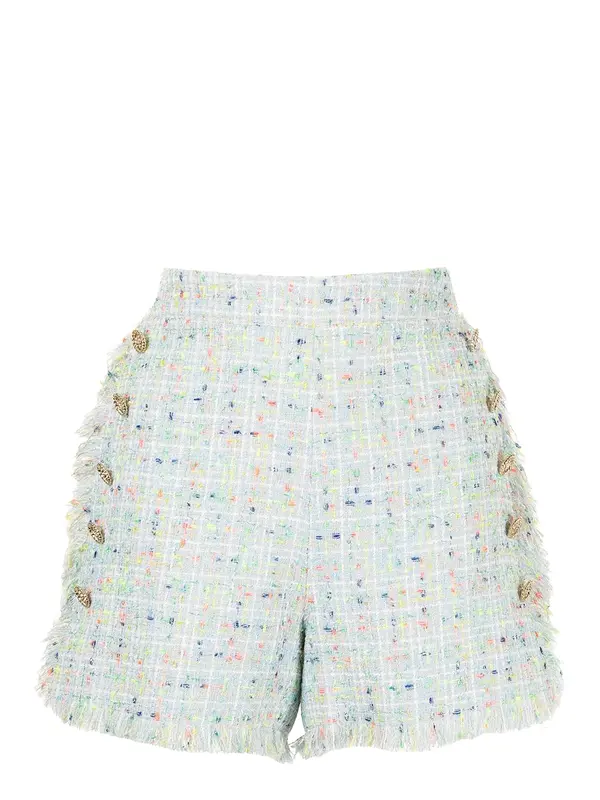 EDWARD ACHOUR PARIS Tweed-style Shorts - Multicolour