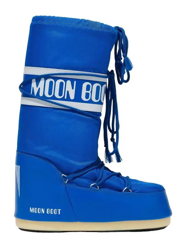 Moon Boot Lace-up Logo-print Snow Boots - Blue