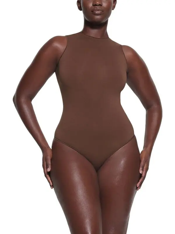 SKIMS Essential Sleeveless Crewneck Bodysuit - Cocoa