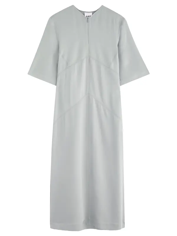 Day Birger Et Mikkelsen Micca Panelled Twill Midi Dress - Grey