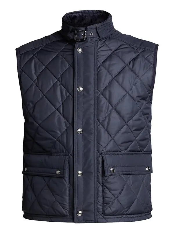 Ralph Lauren Purple Label Leyland Quilted Vest - Navy