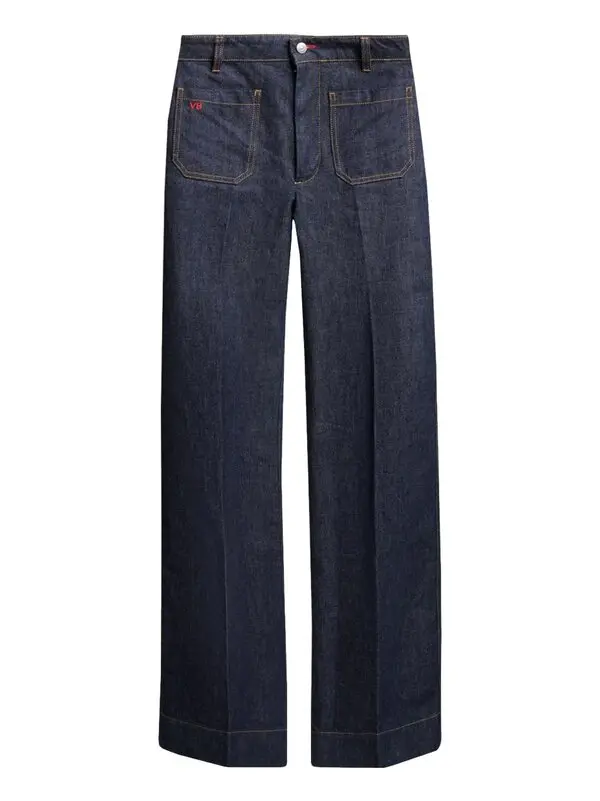 Victoria Beckham Alina Wide-leg Jeans - Indigo