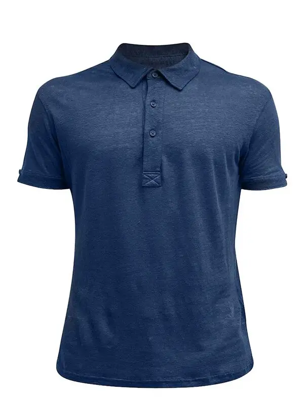 Orlebar Brown Sebastian Linen Polo Shirt - Navy