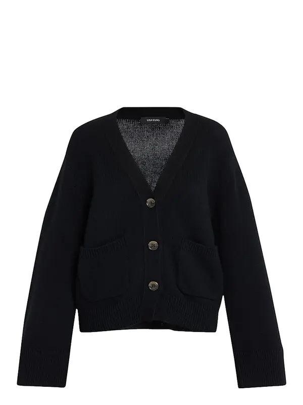 LISA YANG Danni Cashmere Cardigan - Black