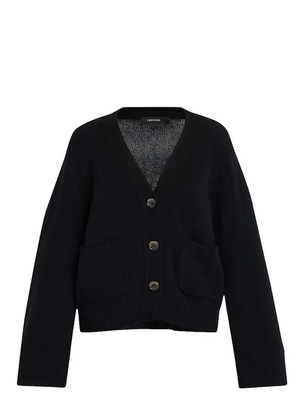 LISA YANG Danni Cashmere Cardigan - Black