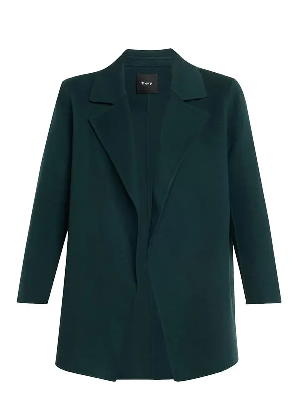 Theory Clairene Coat - Viridian -