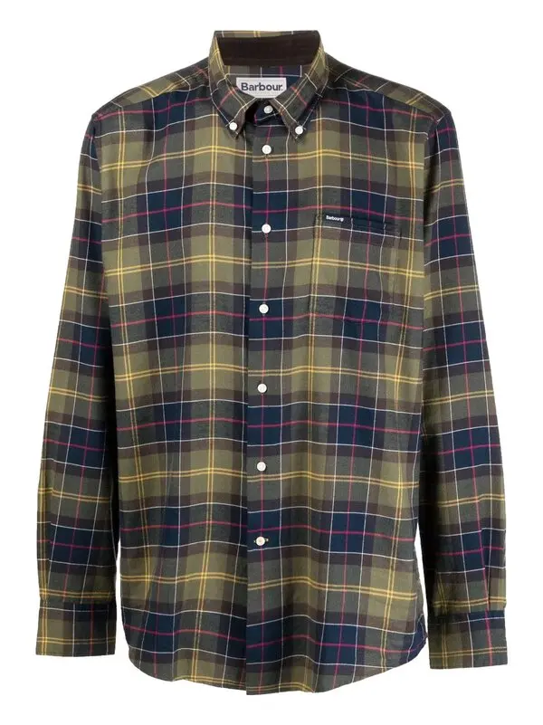 Barbour Tartan Check-print Long-sleeved Shirt - Green