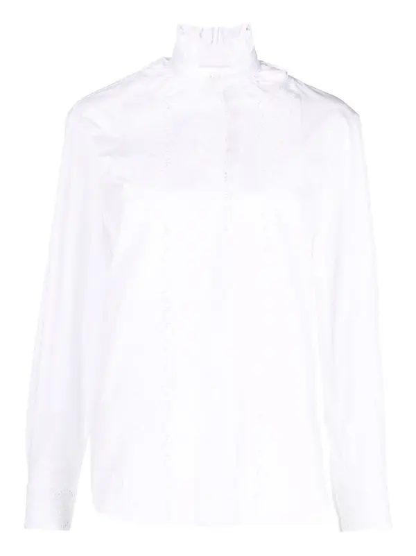 Rabanne Ruffled Shirt - White