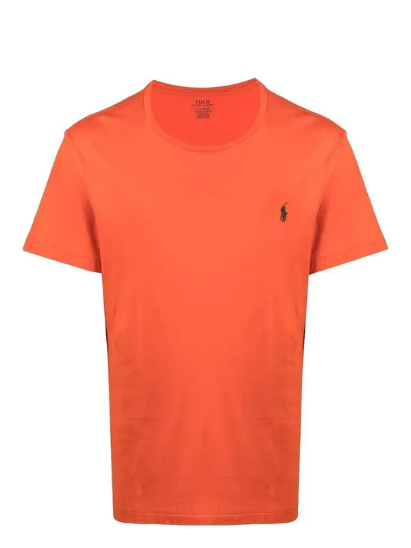 Polo Ralph Lauren Embroidered-logo Short-sleeve T-shirt - Orange
