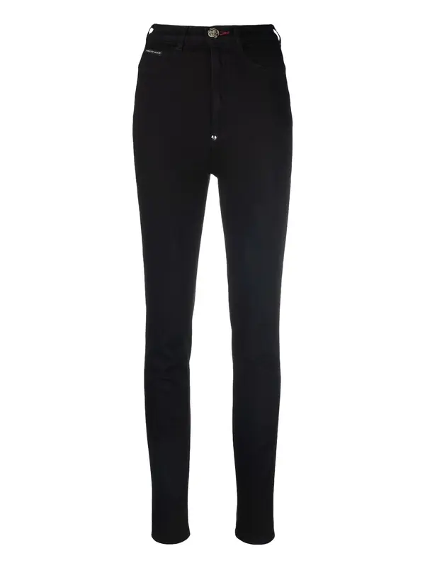 Philipp Plein Super High Waist Skinny Jeans - Black