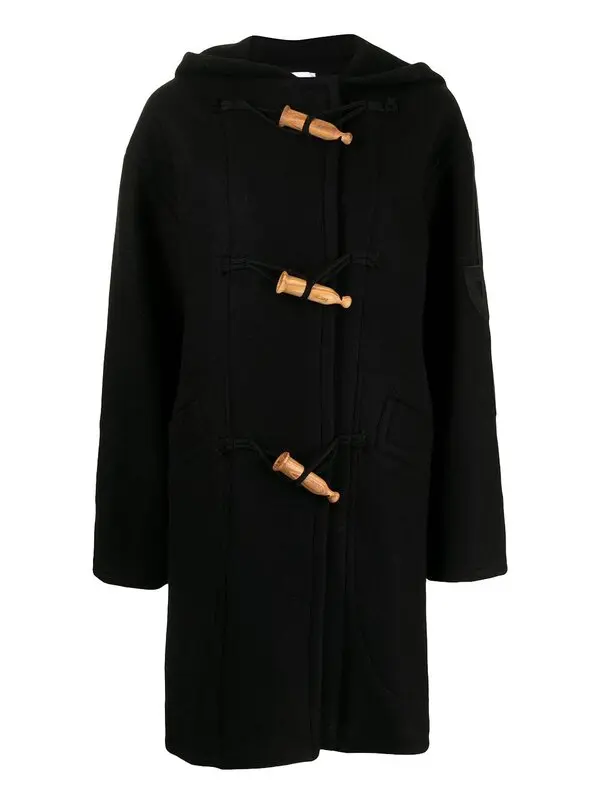 PATOU Cashmere-wool Duffle Coat - Black