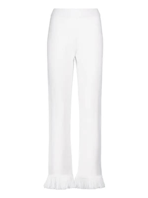 Alanui Cordillera Virgin Wool Fringed Pants - White