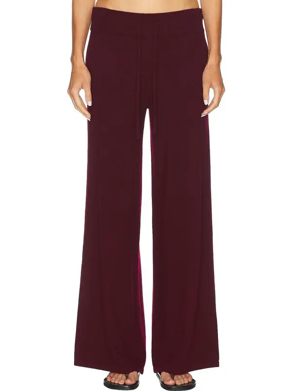 LISA YANG Sofi Trouser - Deep Plum
