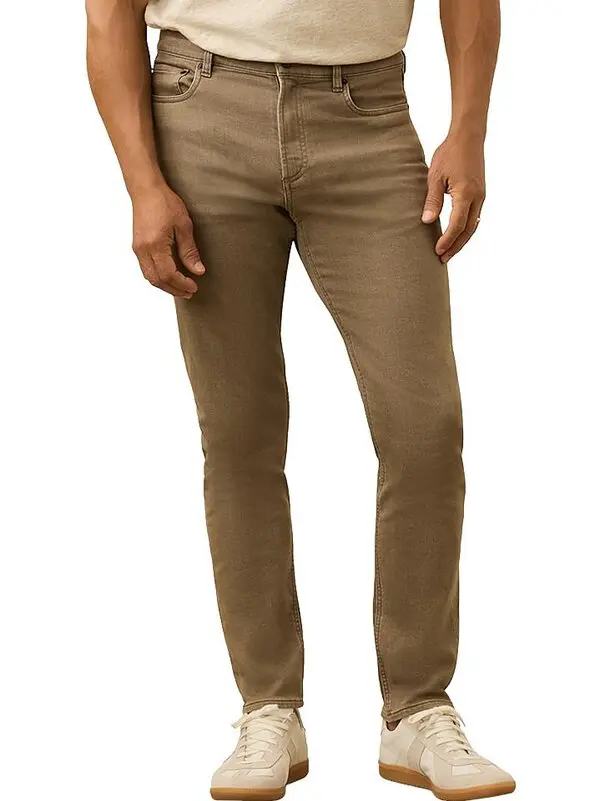 Faherty Brand Slim Fit Stretch Terry Pants - Dark Rye