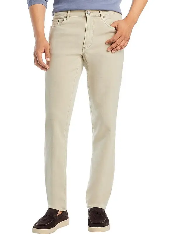 Faherty Brand Slim Fit Stretch Terry Pants - Stone