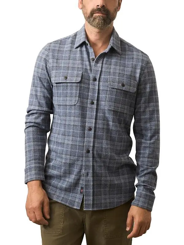 Faherty Brand Legend Textured Shirt - Castle Lake Plaid