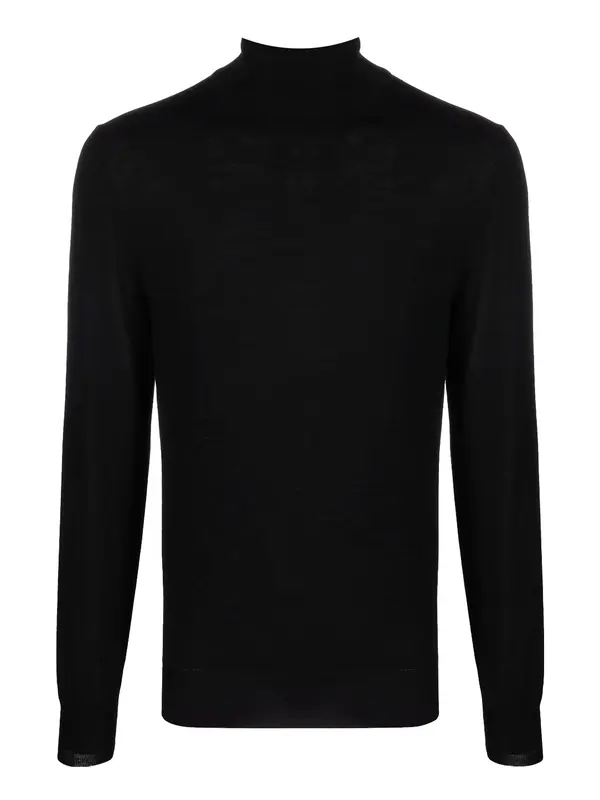 Canali Roll-neck Sweater - Black