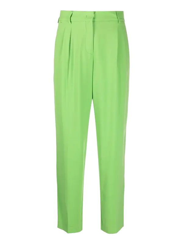 BLANCA VITA Straight-leg Tailored Trousers - Green