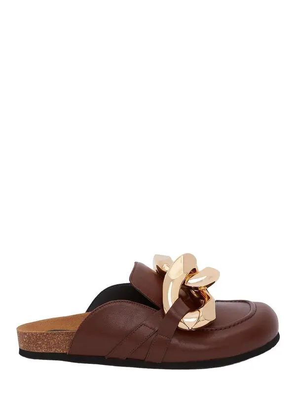 JW Anderson Chain-link Mules - Brown