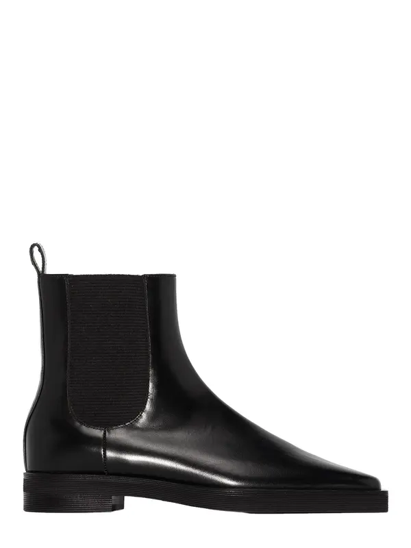 TOTEME Square-toe Chelsea Boots - Black