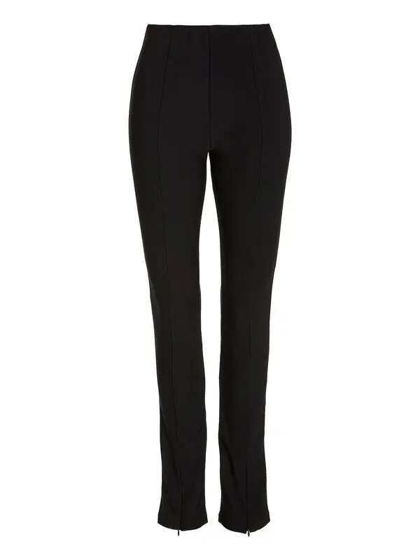 THE FRANKIE SHOP Reya Flared Jersey Leggings - Black