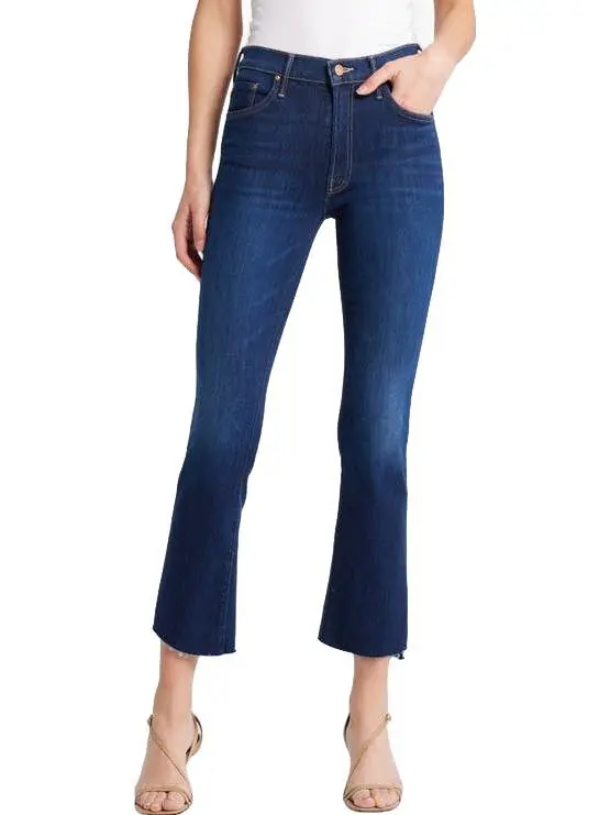 MOTHER The Insider Step Hem Crop Bootcut Jeans - Off Limits