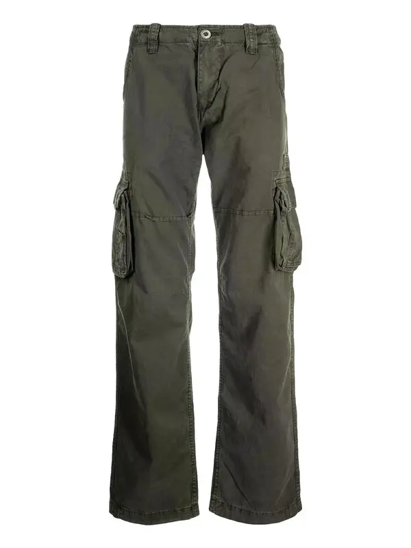 Alpha Industries Straight-leg Cargo Trousers - Grey
