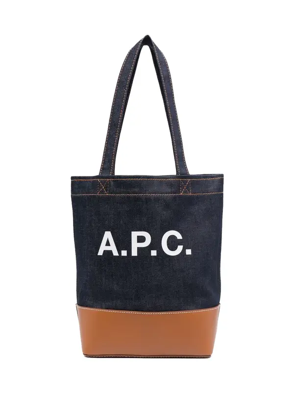 A.p.c. Logo-printed Tote - Blue