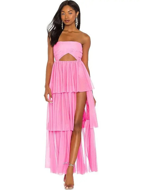 For Love & Lemons X Juni Maxi Dress - Pink