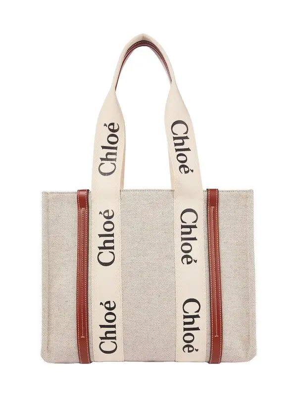 Chloé Woody Medium Tote - White