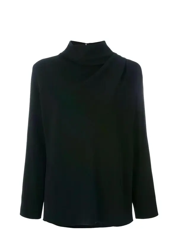 Alberto Biani Roll Neck Sweatshirt - Black