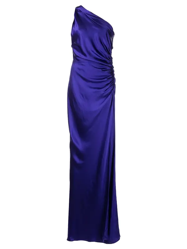 Michelle Mason Asymmetrical Gown - Purple
