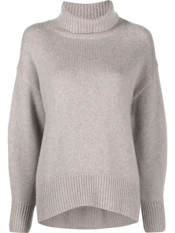 Arch4 Roll-neck Cashmere Jumper - Neutrals