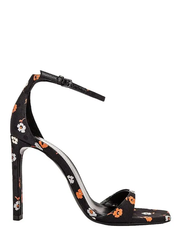 Saint Laurent Bea Ankle Strap Sandals - Nero Multicolor