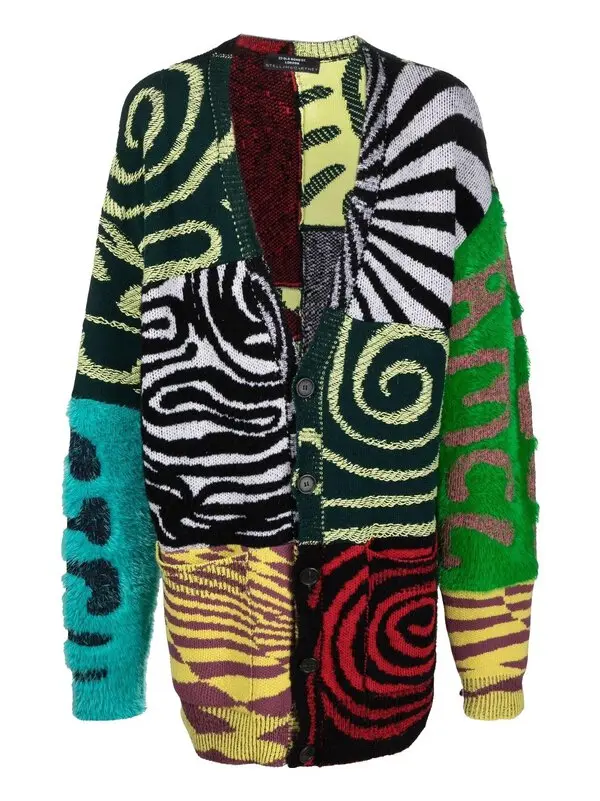 Stella McCartney Patchwork Cardigan - Green