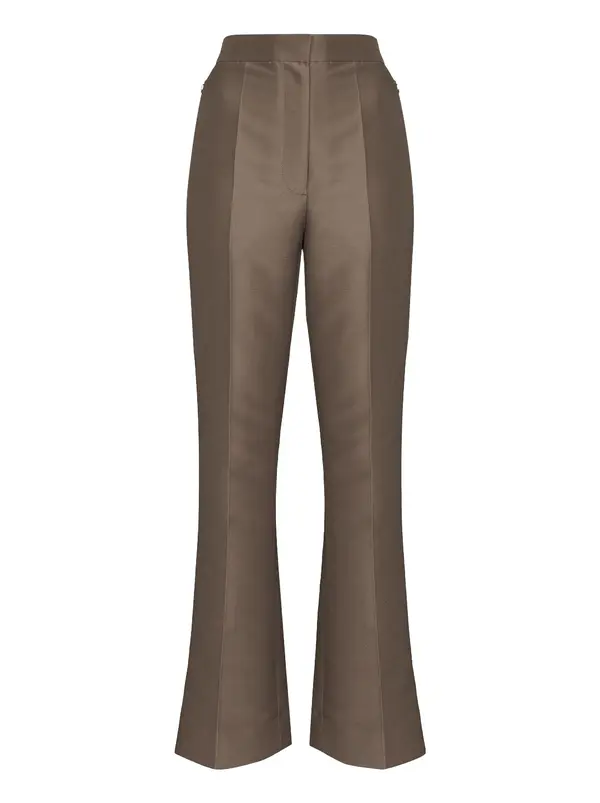 LOW CLASSIC High-rise Slim-fit Trousers - Green