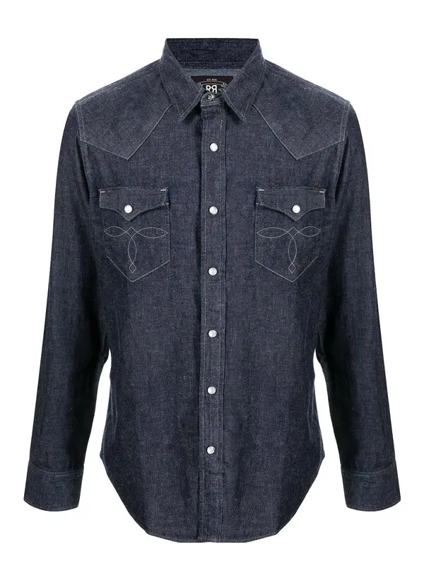 Ralph Lauren Long-sleeve Denim Western Shirt - Blue