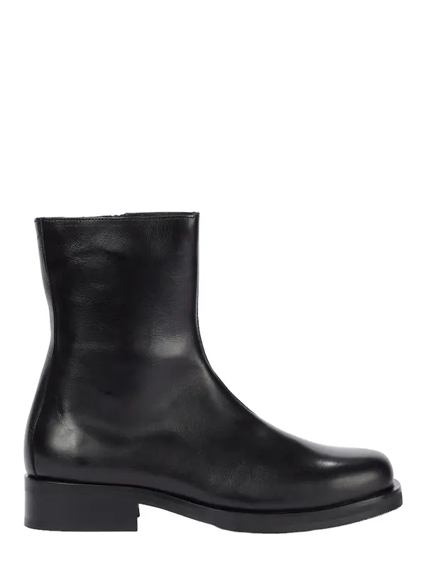 Our Legacy Camion Leather Ankle Boots - Black