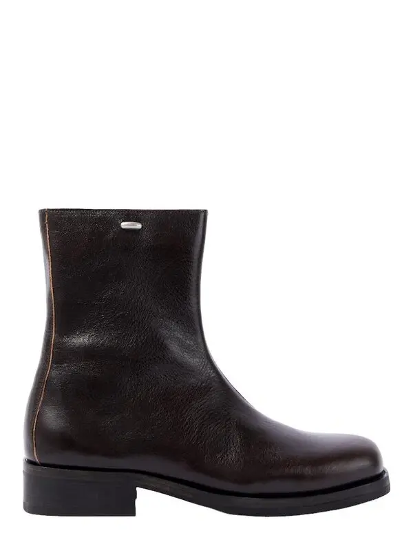 Our Legacy Camion Leather Ankle Boots - Brown