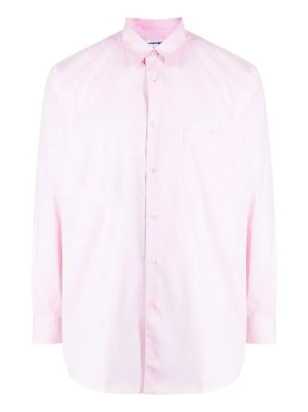 Comme Des Garçons Long-sleeve Cotton Shirt - Pink