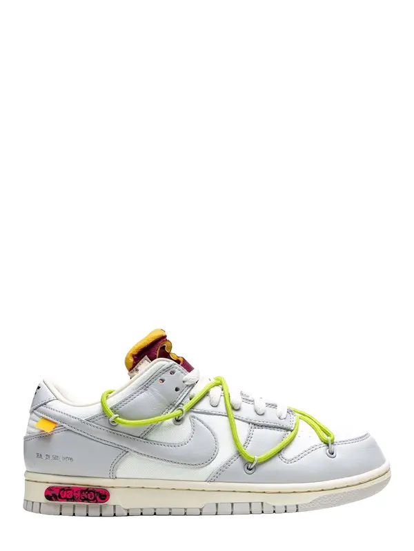 Nike X Off White Dunk Low Lot 08 Sneakers - White