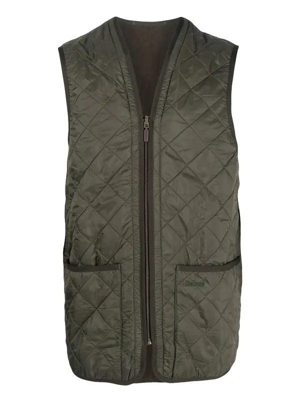 Barbour Quilted Pouch-pocket Gilet - Green