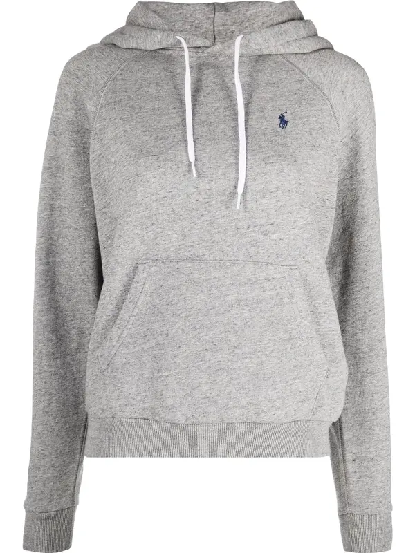 Polo Ralph Lauren Embroidered-pony Hoodie - Grey