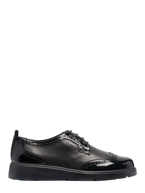 Geox Arlara Lace-up Oxford Shoes - Black
