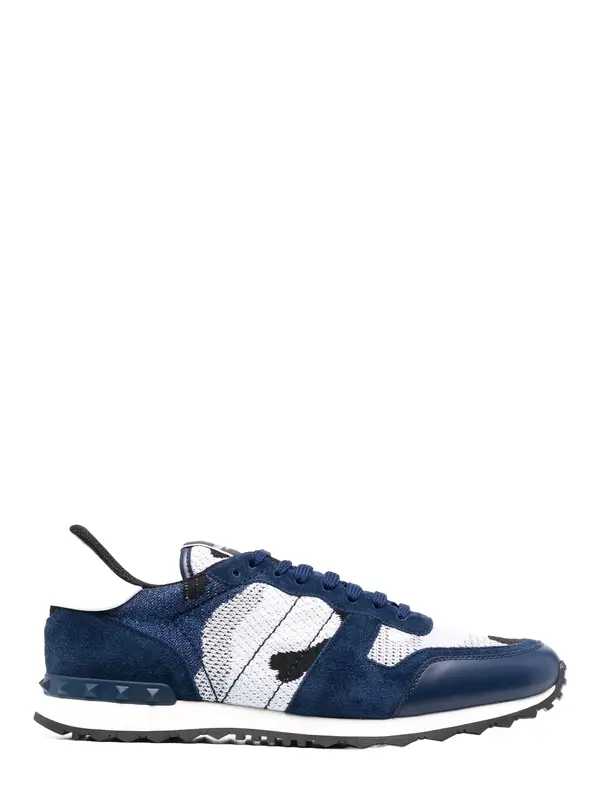 Valentino Garavani Rockrunner Low-top Sneakers - Blue
